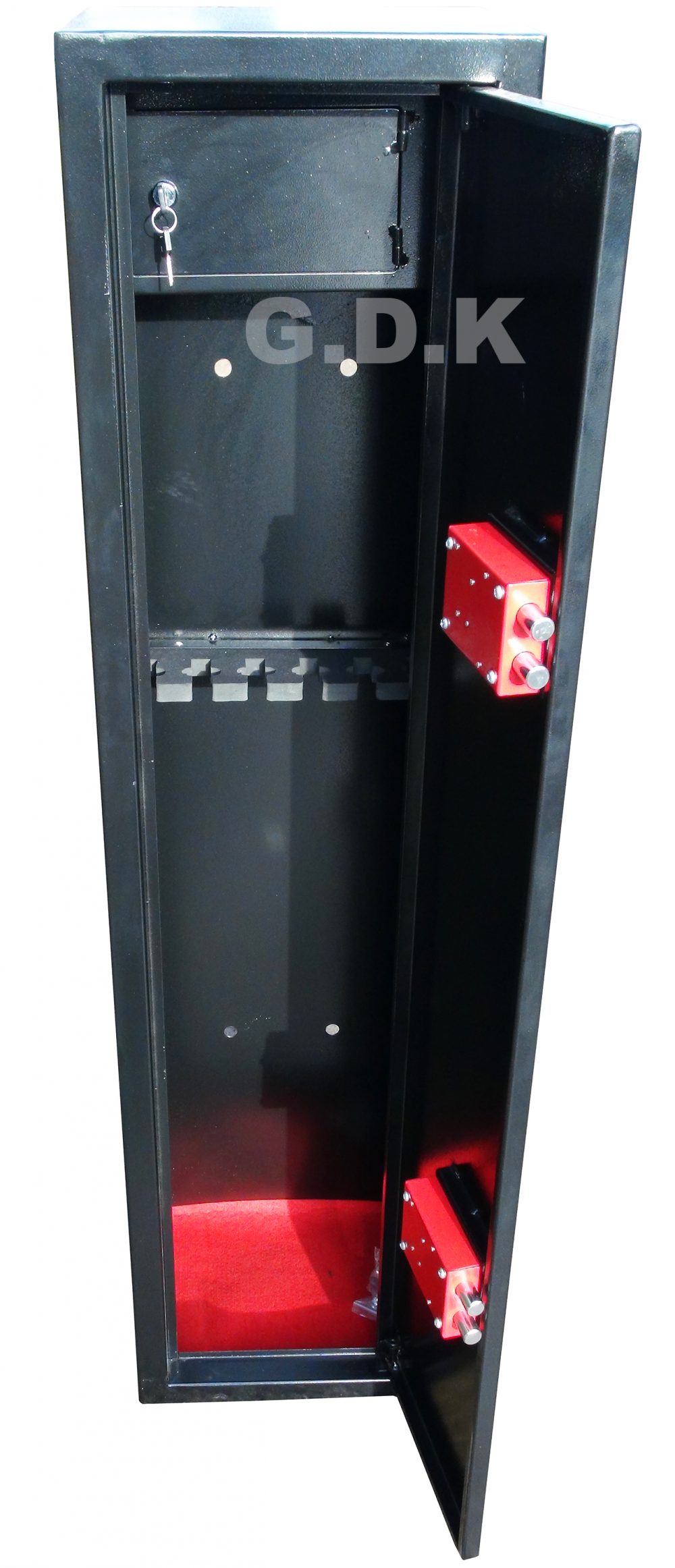 6 Gun cabinet with inner ammo safe - Clay pigeon traps, Gun ...