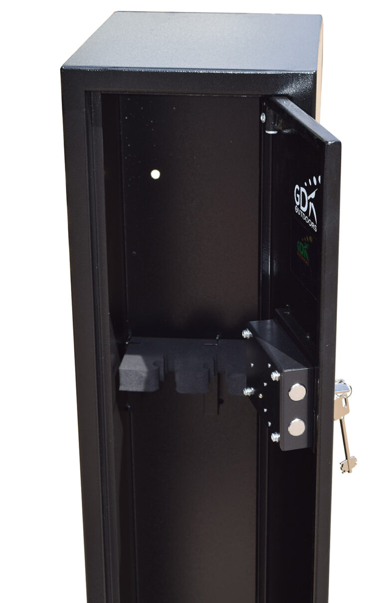 3 - 5 shotgun cabinet, 2 scoped rifle safe 1400mmClay pigeon traps, Gun ...